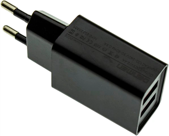Сетевое зарядное устройство Denmen DC02 2xUSB 2.1 A Черное (DC02-BK) – фото, отзывы ...