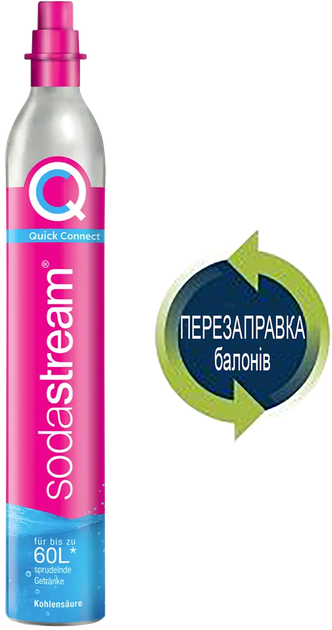 Заправка-обмен баллонов CO2 (425г) SODASTREAM Quick Connect для ...