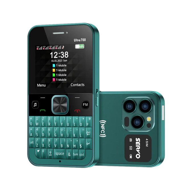 Кнопковий мобільний телефон SERVO Ultra 700 на 4 SIM карти c Qwerty ...