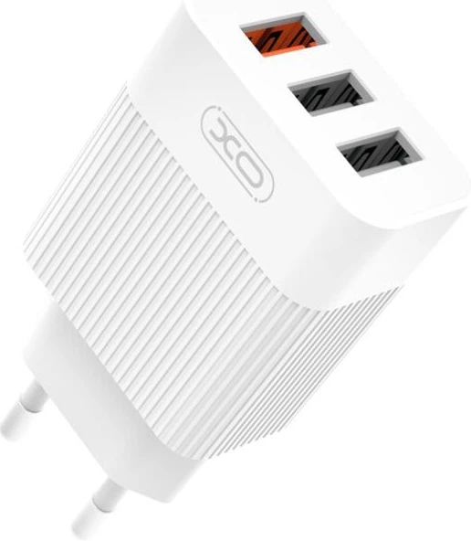 Сетевое зарядное устройство XO QC 3.0 L72 30W (18W/1USB + 2.4A/2 USB) (L72-WH) – фото, отзывы ...