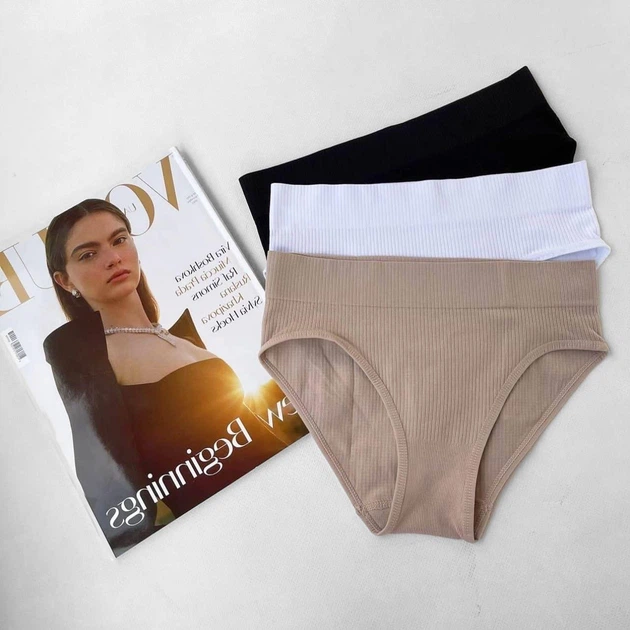 Набор женских слипов Ouno 3904 в рубчик, 3 цвета S/M – Брендовая одежда | ROZETKA