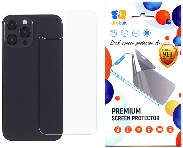 Защитное стекло Drobak на заднюю панель для Apple iPhone 16 (676749 ...