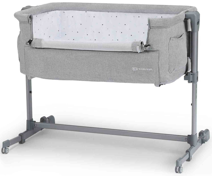 Приставная кроватка-люлька Kinderkraft Neste Up Grey Light Melange ...
