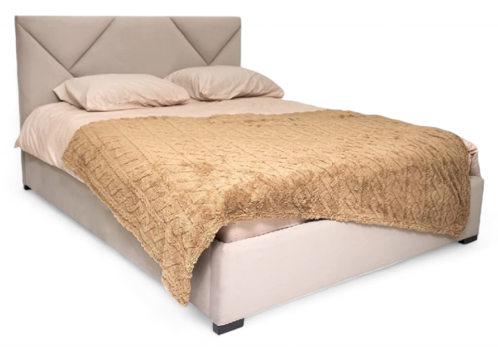 Кровать двухспальная с мягким изголовьем (с подъемным механизмом ...