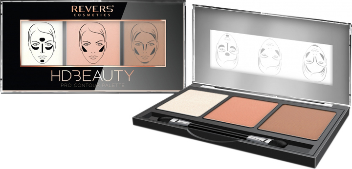Палетка для контуринга лица Revers Cosmetics HD Beauty Pro Contour ...