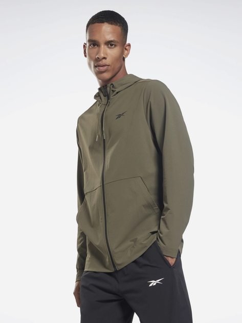Спортивная кофта мужская Reebok Ts Performance Fz H H44117 S Хаки ...
