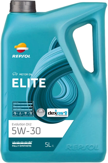 Масло моторное Repsol Elite Evolution DX2 5W-30 5 л (RPP0050IFB) – фото ...