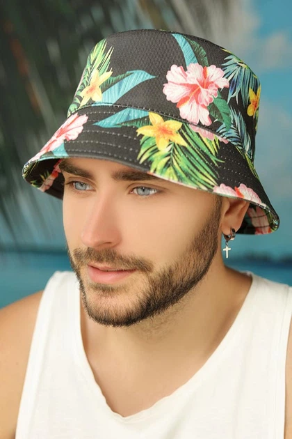 Мужская панама «Flowers» Braxton цветной принт 1417 – Стильные ...