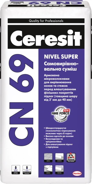 Смесь самовыравнивающаяся Ceresit CN 69 25 кг (2234) – фото, отзывы, характеристики в интернет ...