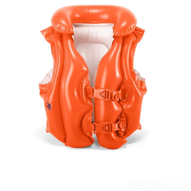 Надувной жилет для плаванья Intex 58671 (50х47 см) Делюкс Красный ...