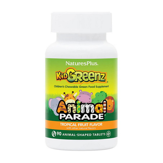 Витамины Natures Plus Animal Parade KidGreenz (90 таблеток у формі ...