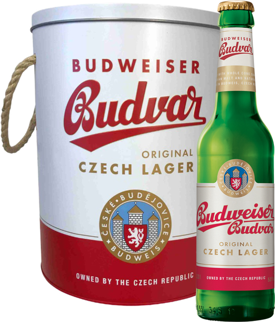 Подарочный набор пива Budweiser Budvar Original Czech Lager 8 шт. 0,33 ...