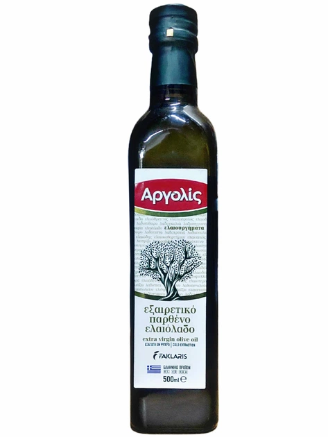 Олія оливкова extra virgin Argolis Faklaris 500мл Греція – купити в ...