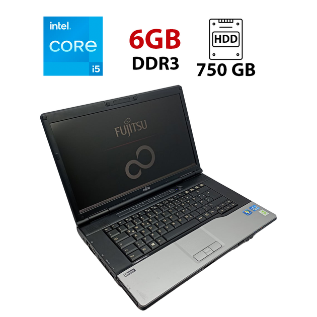 Ноутбук Fujitsu LifeBook E752 / 15.6" (1600x900) TN / Intel Core i5 ...