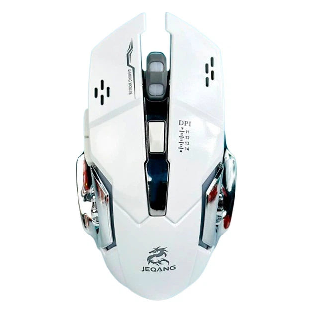 Безпровідна ігрова мишка Jeqang JW-220 RGB підсвічування USB Charge безшумна з вбудованим ...