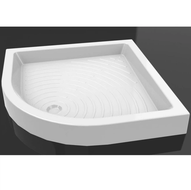 Поддон для душевой кабины DEVIT Nymfa 90x90x17см полукруглый акриловый c сифоном белый FTR0609 ...