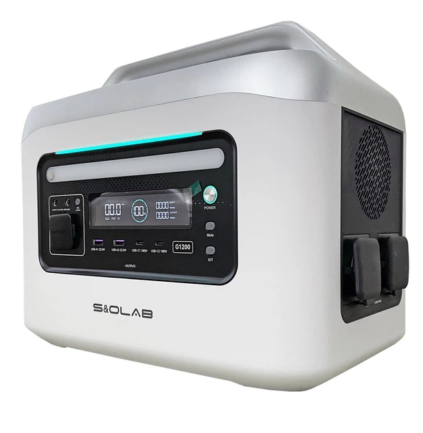 Портативная зарядная станция с функцией УПС S&O LAB G1200 BYD / 1581 Вт / 1024 Вт⋅ч / LiFePO4 ...