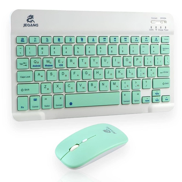 Беспроводная Bluetooth клавиатура и мышка Jeqang JB-350 (Зелёная) – фото, отзывы, характеристики ...