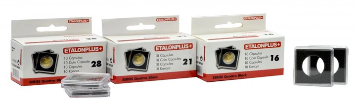 Квадратные капсулы для монет 25 мм. (10 штук, 38*38 мм.) Etalonplus ...