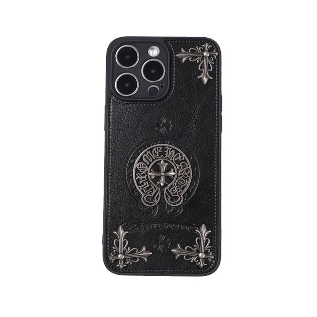 Чохол панель для Apple Iphone 11 Chrome Hearts хрест екокожа + обідок ...