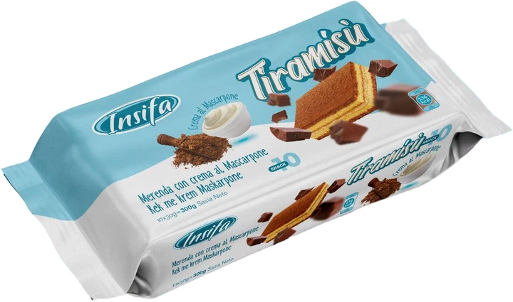 Тістечко Insifa Тирамісу з кремом маскарпоне 280 г (5301000561252 ...