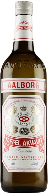 Напій алкогольний аквавіт Aalborg Akvavit Taffel 1 л 45% (5700350011101) – фото, відгуки ...