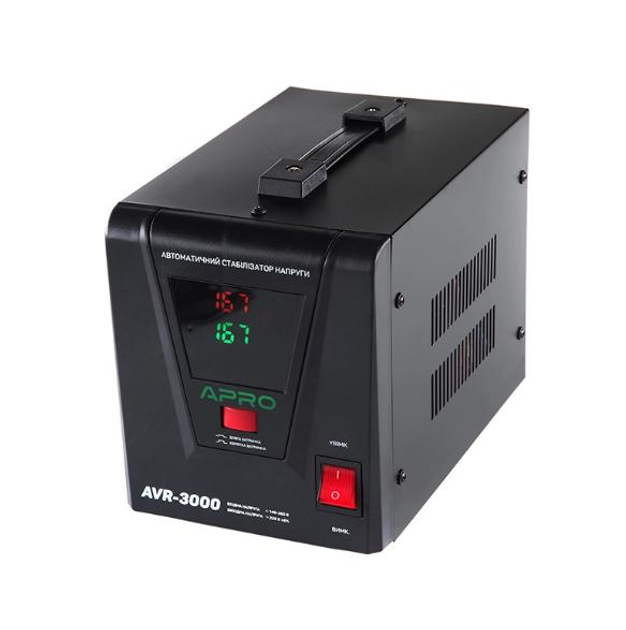 Стабілізатор напруги релейний APRO AVR-3000 – фото, відгуки, характеристики в інтернет-магазині ...