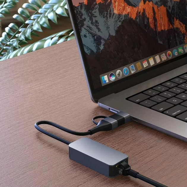 Мережевий адаптер USB Type C USB 3.0 RJ45 2.5G Ethernet Realtek RTL8156 ...