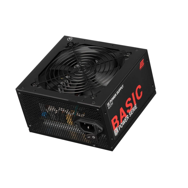 Блок живлення 2E BASIC POWER (400W), 80, 120mm, 1xMB 24pin(20+4), 1xCPU 8pin(4+4), 3xMolex ...
