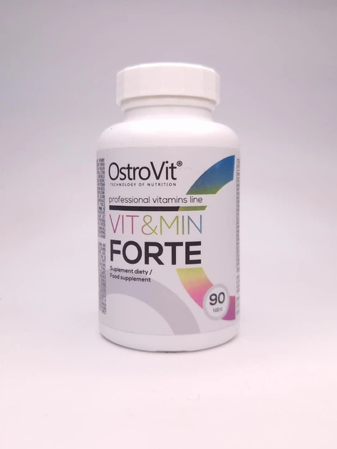 Вітамінно-мінеральний комплекс OstroVit Vit&Min Forte 90tabsв упаковці ...