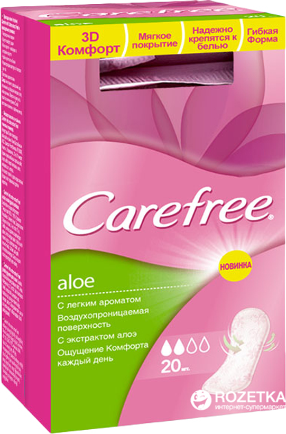 ROZETKA | Ежедневные гигиенические прокладки Carefree Алоэ Вера 20 шт в ...