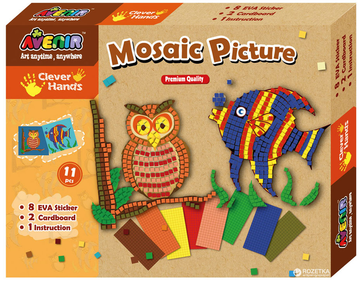 Набор для мозаики Avenir Clever Hands Mosaic Picture (СН1093) – низкие ...