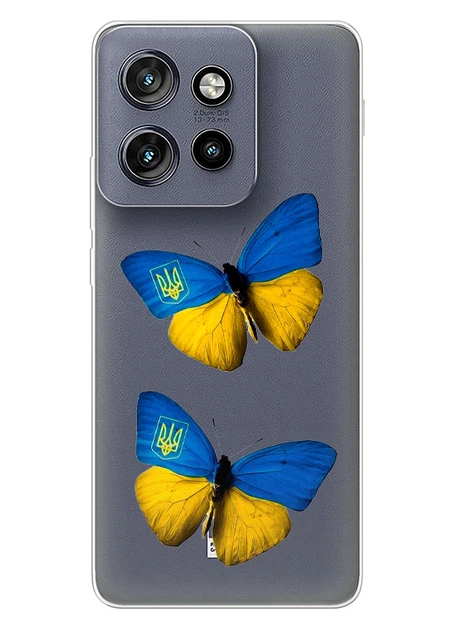 Motorola Edge 50 Neo прозрачный силиконовый чехол iSwag с украинским ...