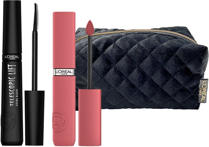 Набір L'Oreal Paris Туш Telescopic Lift Extra Black Екстрачорна 6.4 мл ...