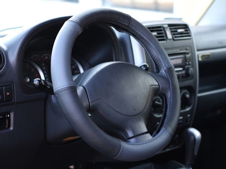 Чехол на руль из натуральной кожи для Chevrolet Volt, Шевроле Вольт Pok ...