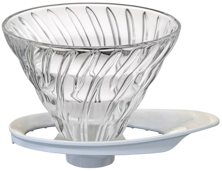 Дриппер Hario V60-02 скляний Білий (4977642730120) – фото, відгуки ...