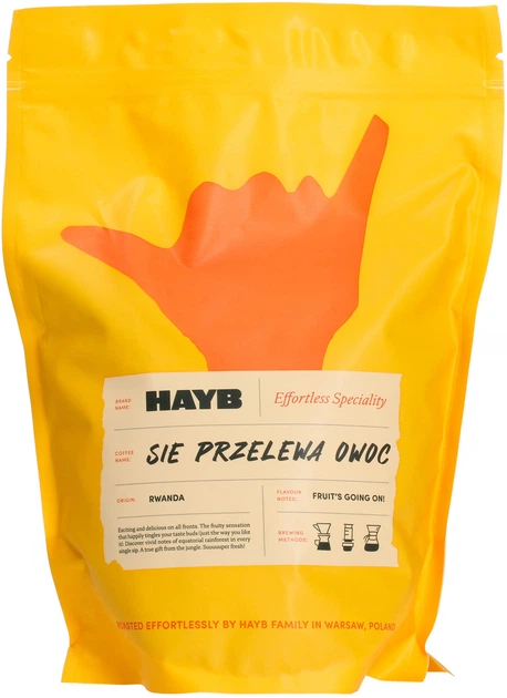 Купить Кофе в зернах Hayb Się Przelewa Owoc 500 г (5904844570758 ...