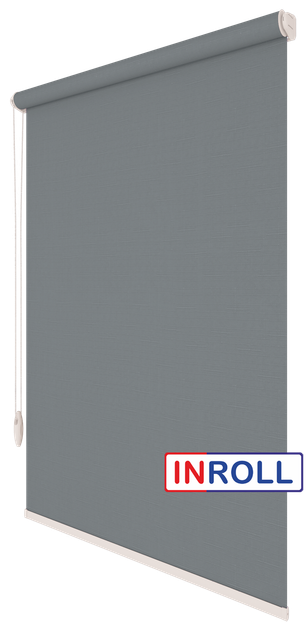 Ролети тканинні INROLL Есо-Standart 152,5х165 см Len Графітовий 519 ...