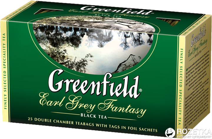 Чай пакетированный Greenfield Earl Grey Fantasy 25 x 2 г (4823096800981 ...