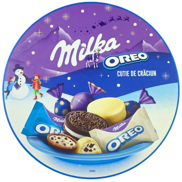 Подарунковий набір цукерок Milka Oreo Box Різдвяна скринька, 197 г ...