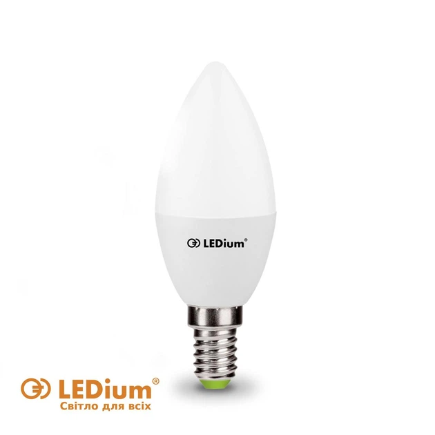 Лампа світлодіодна Свічка 10 Ват Е14 С37 4100K LEDium – фото, отзывы ...