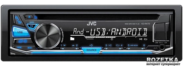 Автомагнітола JVC KD-R472 – фото, відгуки, характеристики в інтернет-магазині ROZETKA | Купити в ...