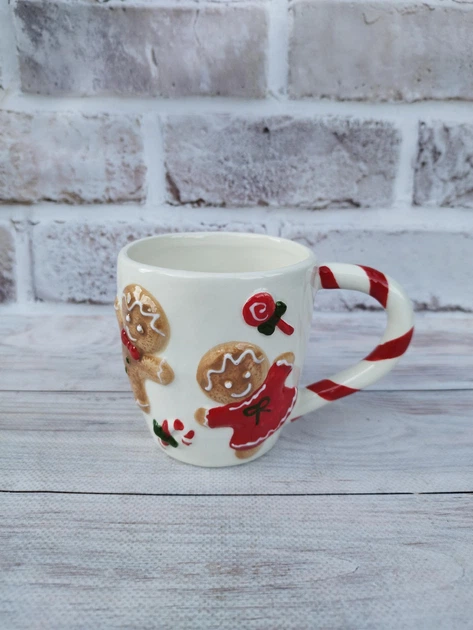 Кружка новорічна BonaDi Веселі пряники керамічна 400мл 834-381 – купити онлайн на ROZETKA