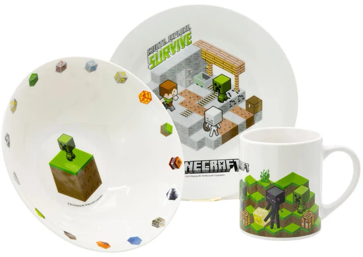 Подарунковий набір Stor Minecraft 3-Piece Ceramic Gift Set (40485 ...