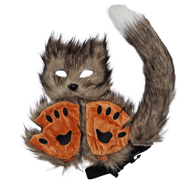 Набір дитячий для квадроберів "Лисиця" Bambi NK-105(Brown) маска, лапи, хвіст – фото, відгуки ...