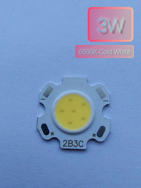 Светодиодная матрица LED COB 2B3C 3W 6500K 100Lm 9-12V 250мА Сold White ...