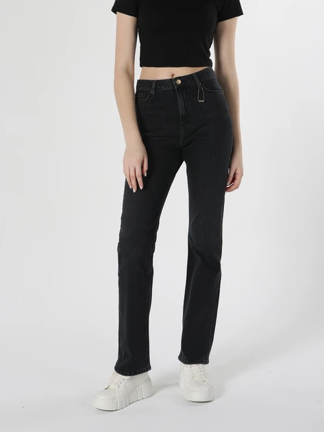 Джинси Regular Fit жіночі Colin's 792 Mila CL1063486DN42498 29-32 Чорні ...