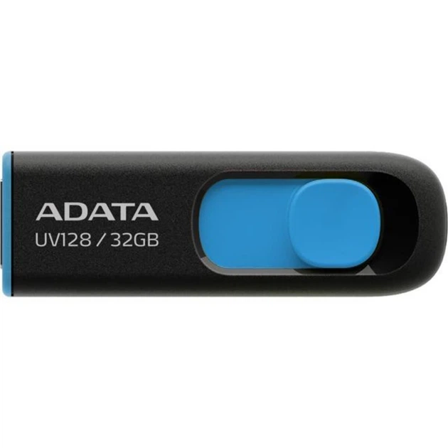 USB флешка Flash Drive A-DATA UV 128 USB 3.2 32Gb, Black / Blue – фото, отзывы, характеристики в ...