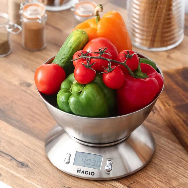 Ваги кулінарні MAGIO MG-695 / Ваги кухонні для кондитера / Ваги кухонні зі VZ-798 знімною чашею ...