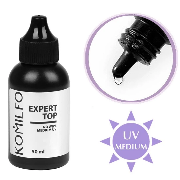 Топ KOMILFO Expert Top (no wipe, medium UV) для гель лаку без ЛШ 50 мл от продавца: BonBeS – в ...